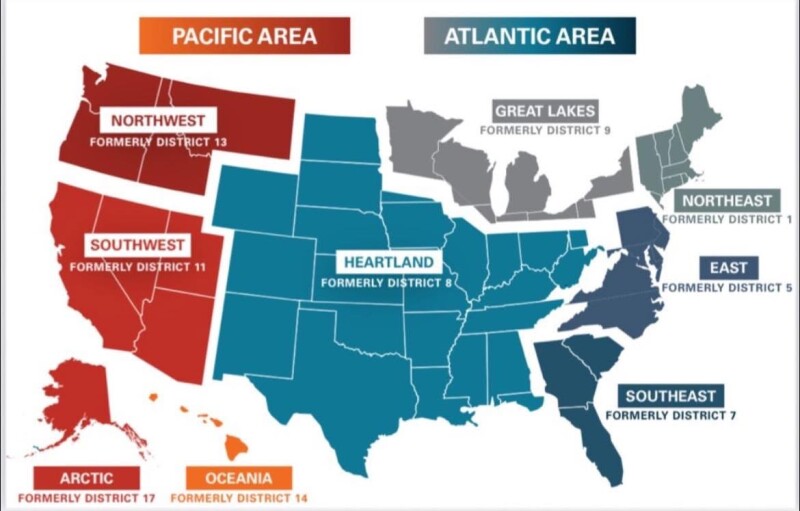 Coast Guard renames operational districts | WorkBoat