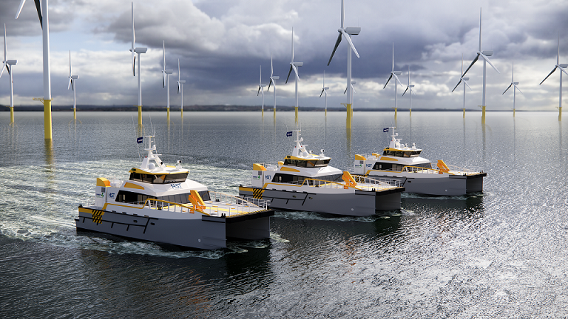 Damen to build hybrid fast crew suppliers for Wales operator | WorkBoat