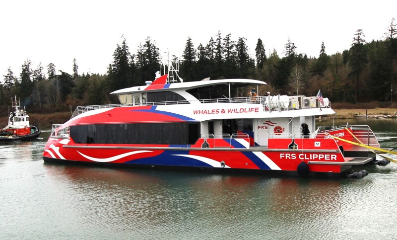 Whale-watch boat launched for FRS Clipper | WorkBoat