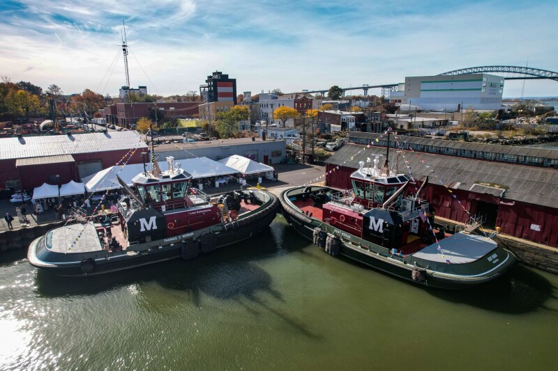 Moran Towing christens two new tugboats | WorkBoat