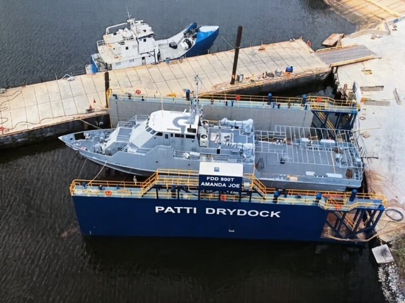 Patti Marine launches 800-ton dry dock | WorkBoat