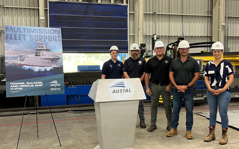 Austal USA starts construction on third Navajo T-ATS | WorkBoat