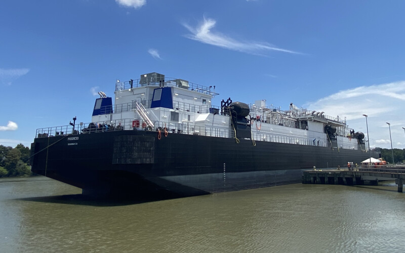 Biggest LNG bunker barge in US delivered to Crowley | WorkBoat