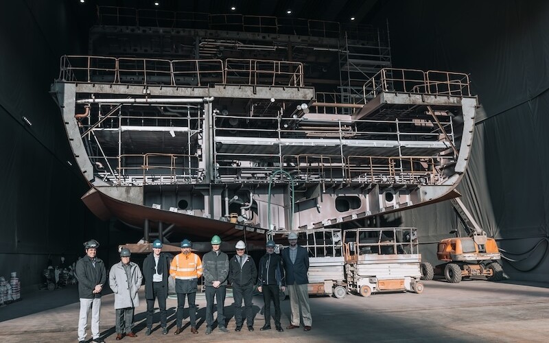 Damen cuts steel on latest Island Class vessel for BC Ferries | WorkBoat