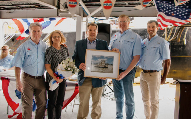 Ingram christens latest towboat | WorkBoat