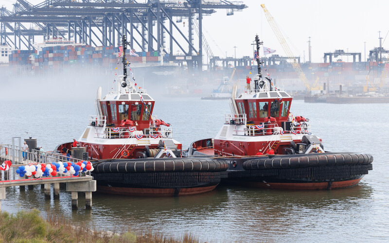 Bay-Houston Towing christens two tugs | WorkBoat