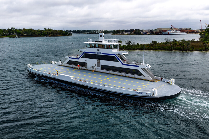 Eastern Shipbuilding delivers ferry Falcon to Fisher Island | WorkBoat